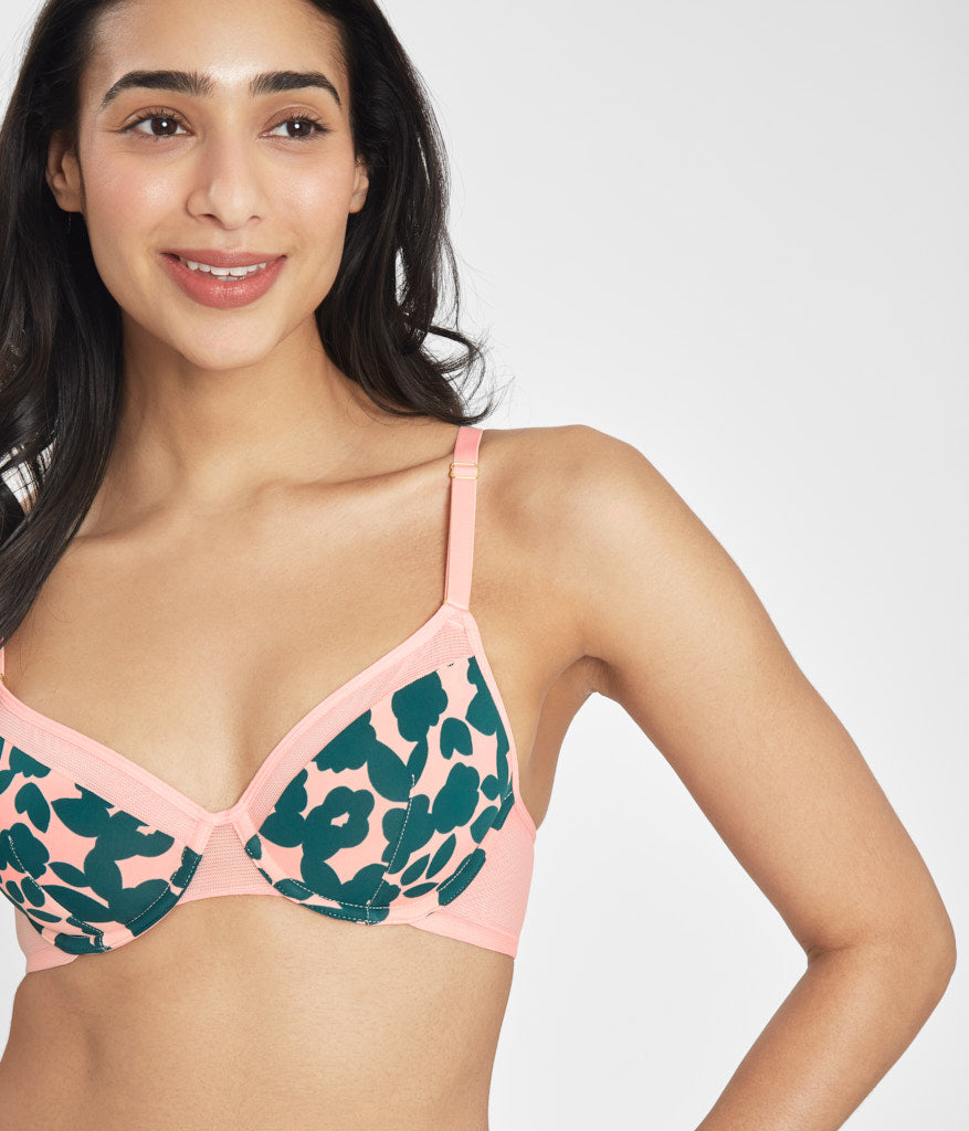 Unlined balconette bra store