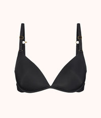 Deep V Wireless Push-Up Bra | Jet Black | LIVELY