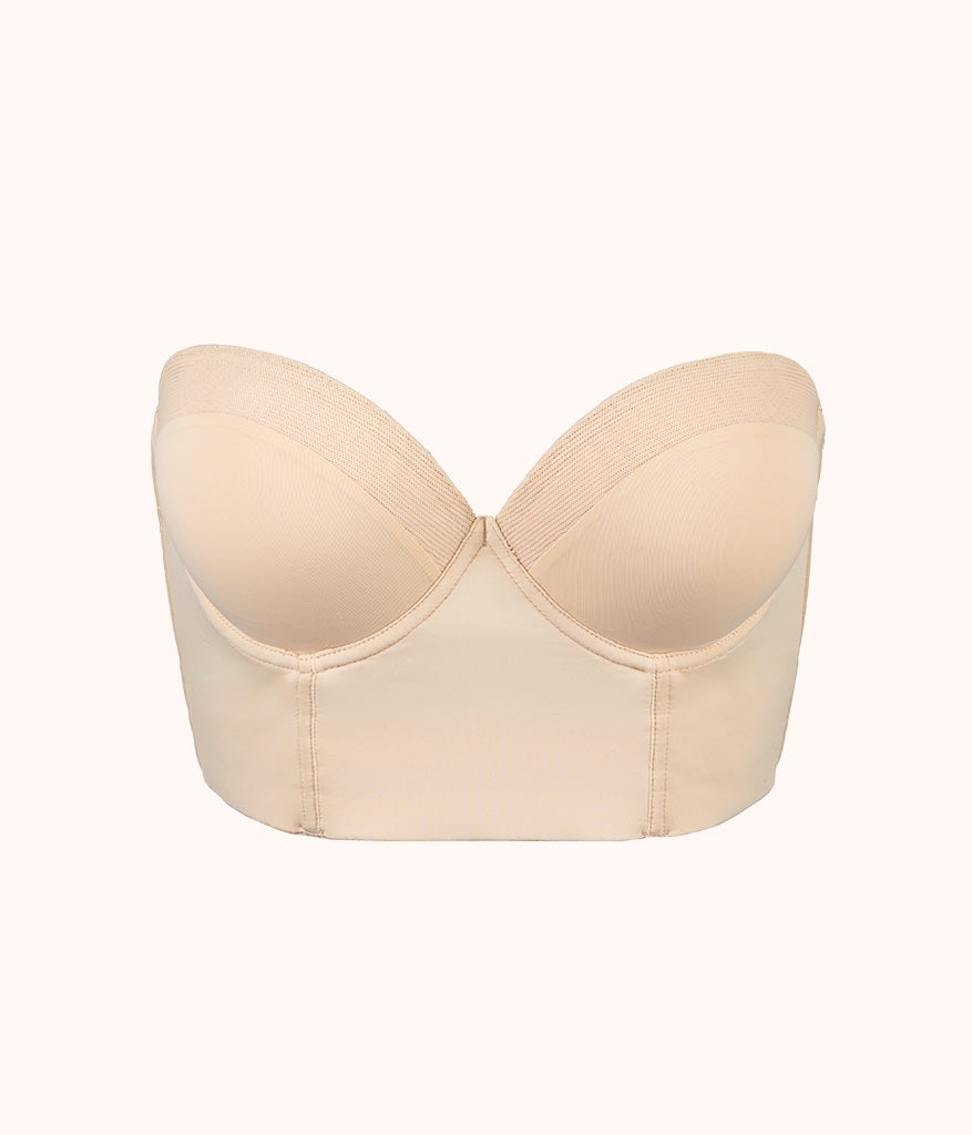Low Back Strapless Bra | Toasted Almond | LIVELY
